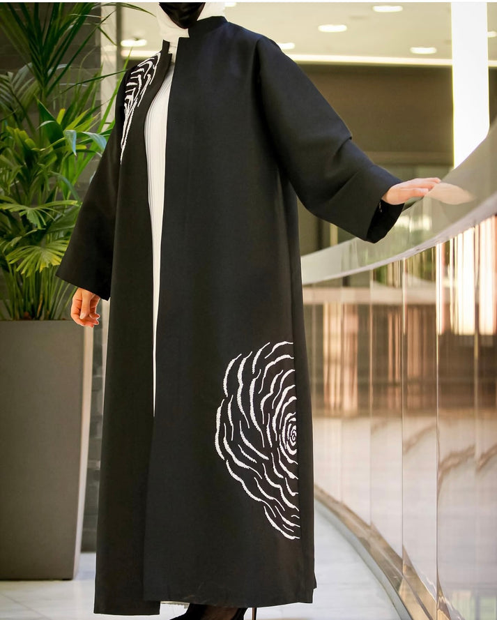 Shadow abaya ( Black ) – Hamem Design